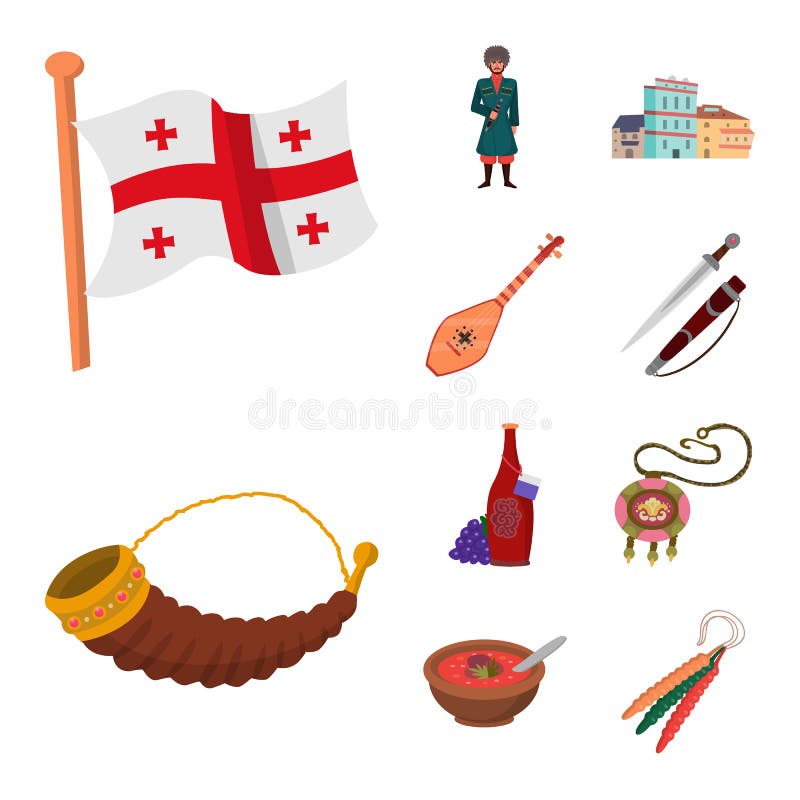 Vector Design of Caucasus and Traditions Logo. Collection of Caucasus ...