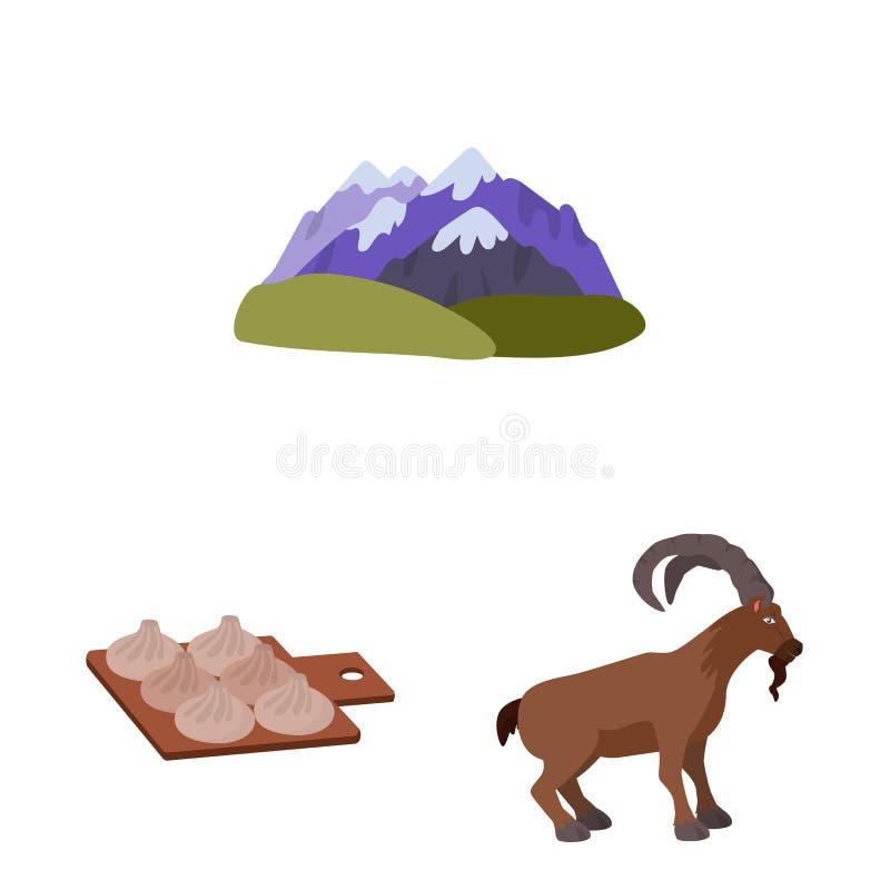 Vector Design of Caucasus and Traditions Sign. Set of Caucasus and ...