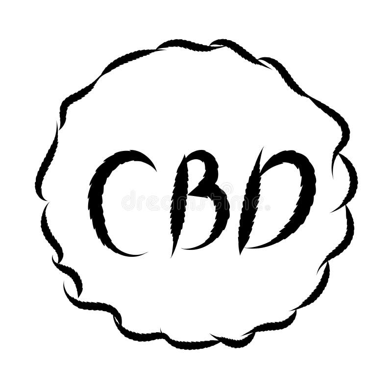 Vector Illustration Cbd Symbol. Stock Vector - Illustration of legal ...