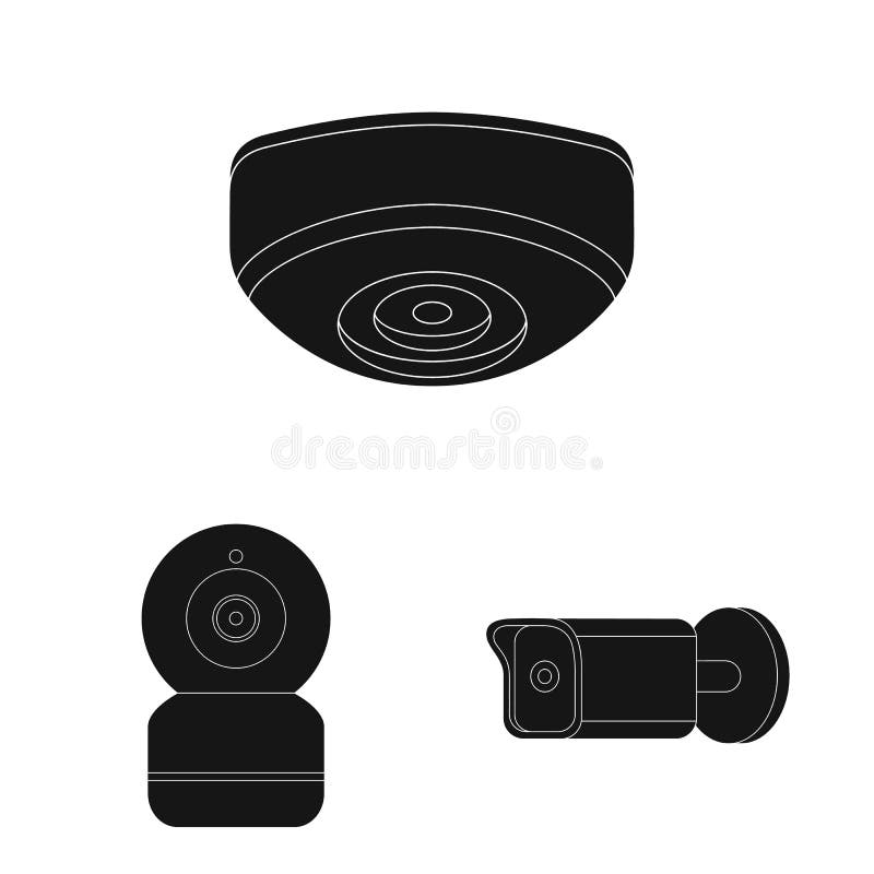 Vector Design of Cctv and Camera Logo. Set of Cctv and System Stock ...