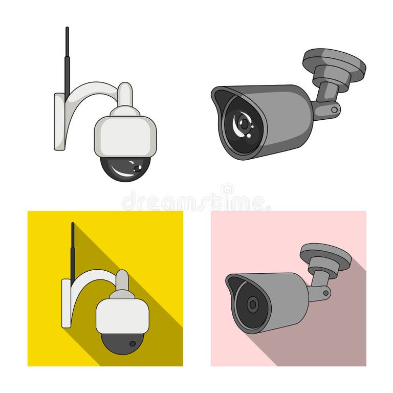 Vector Design of Cctv and Camera Logo. Set of Cctv and System Stock ...