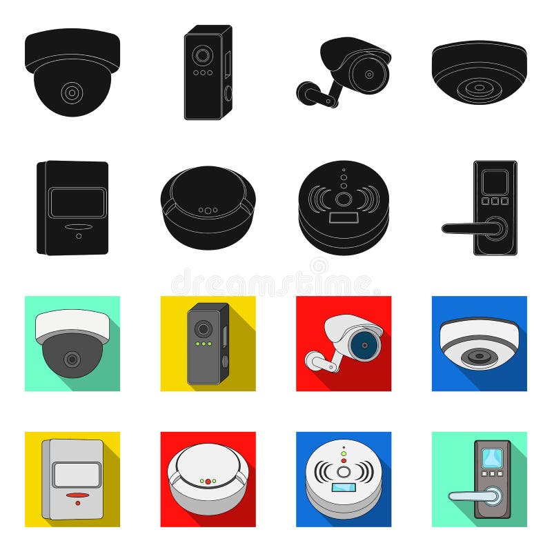 Vector Illustration of Cctv and Camera Logo. Collection of Cctv and ...