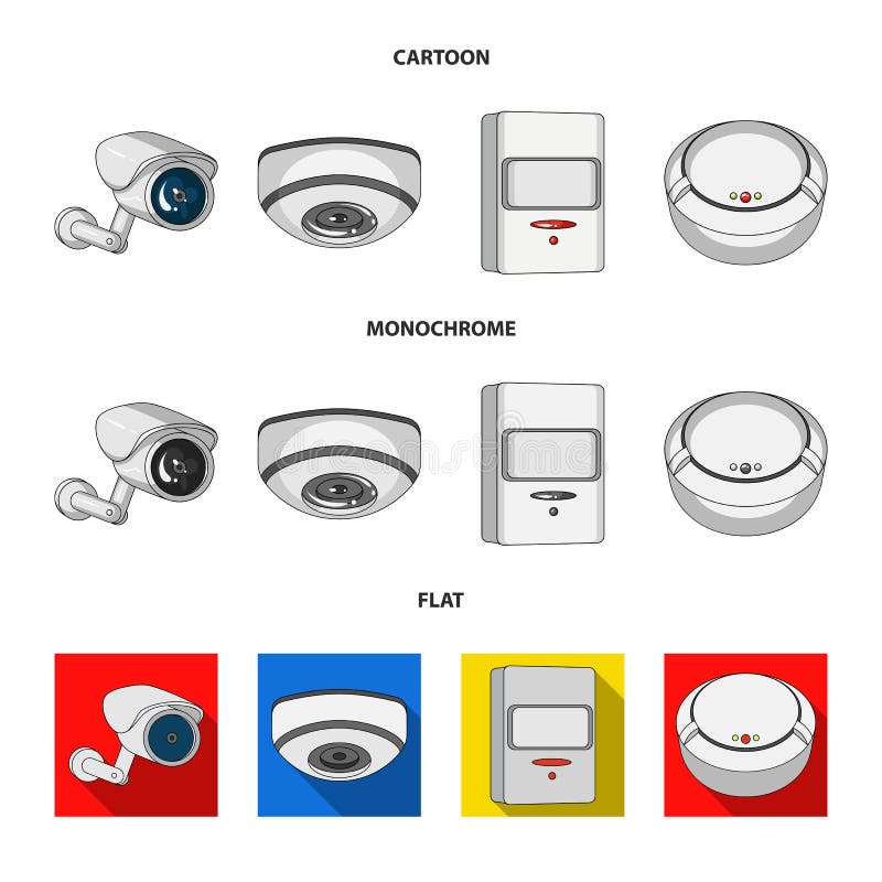 Vector Design of Cctv and Camera Symbol. Collection of Cctv and System ...