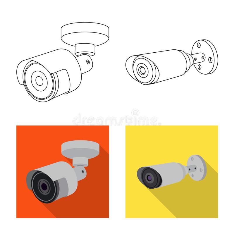 Vector Design of Cctv and Camera Symbol. Collection of Cctv and System ...