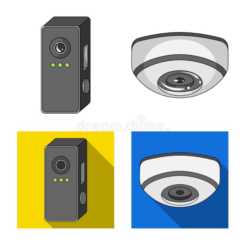 Vector Design of Cctv and Camera Symbol. Collection of Cctv and System ...