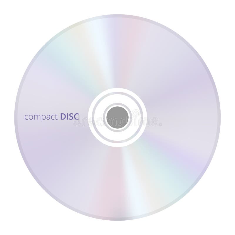 Vector Illustration of a CD (compact Disc) Stock Vector - Illustration ...