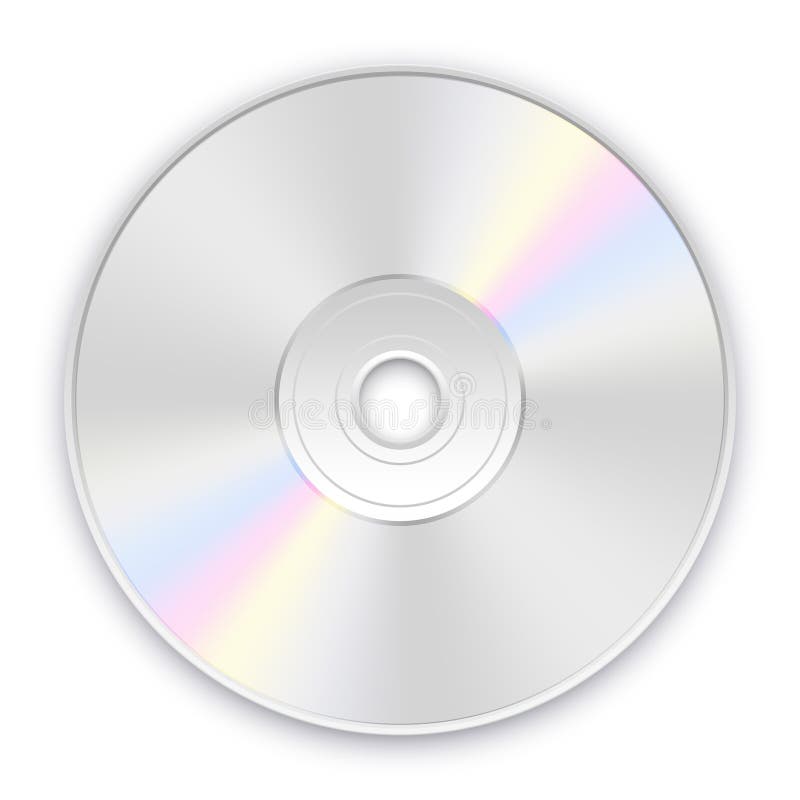Realistic Vector Illustration of CD or DVD Disc Stock Illustration ...
