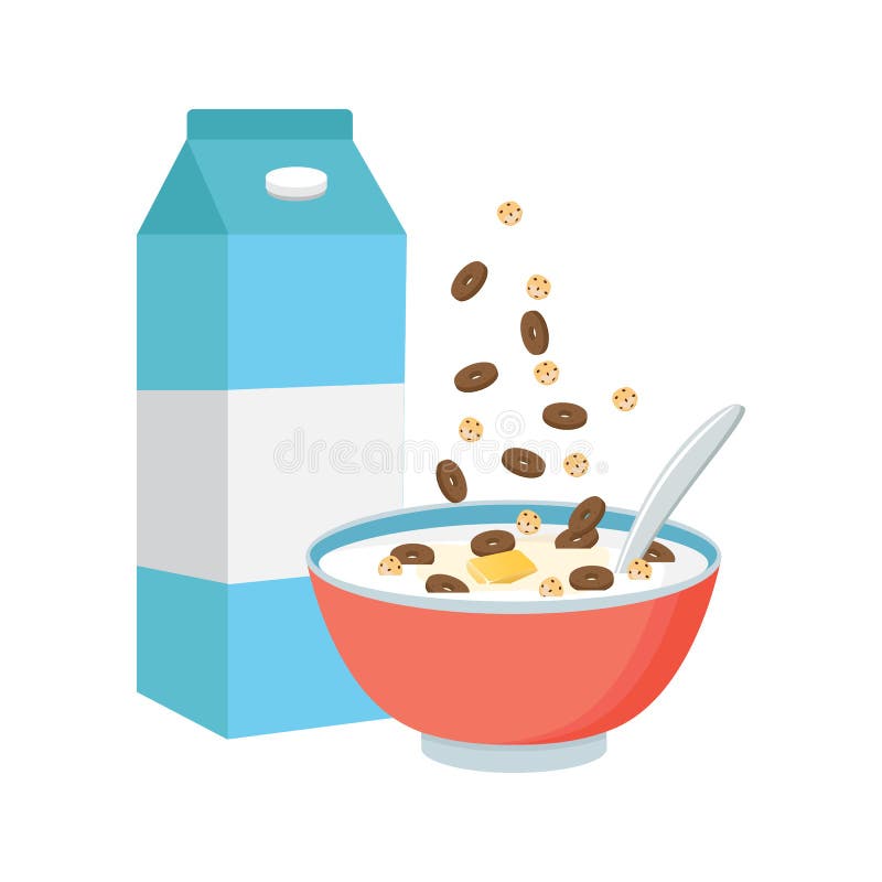 Cereal Box Isolated On White Stock Vector Illustration Of Oats Path