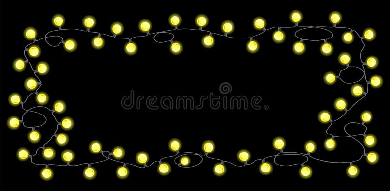 Chain of lights stock vector. Illustration of light, season - 45592729