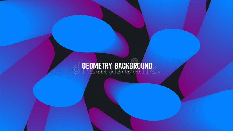 Vector Illustration, Chaotic Abstract Blend Shapes, Graphic Modern ...