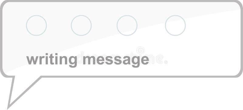 Vector Illustration Chat Dialogue Bubble Write Message Stock Vector ...