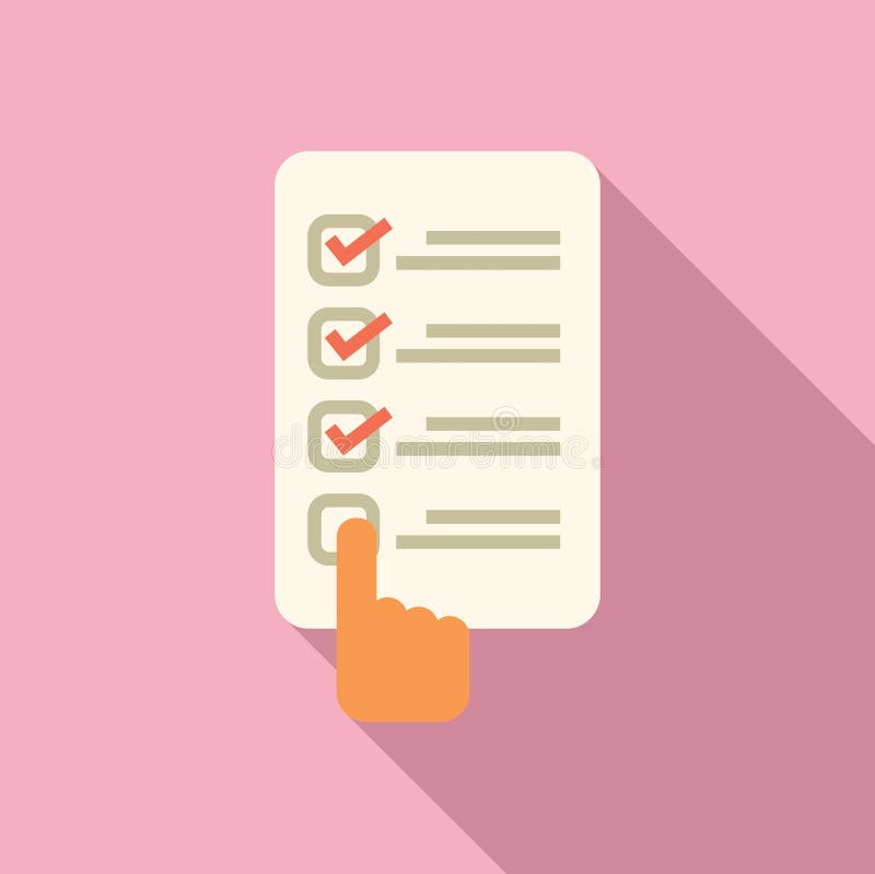 Vector Illustration of Checklist Completion Stock Vector - Illustration ... Vector Illustration of Checklist Completion Stock Vector - Illustration ...