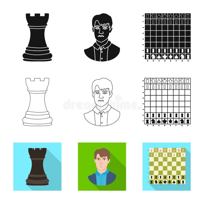Vector Design of Checkmate and Thin Sign. Set of Checkmate and Target ...