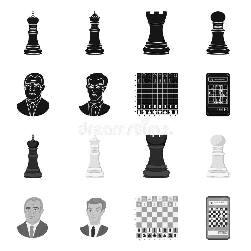 Vector Design of Checkmate and Thin Sign. Collection of Checkmate and ...
