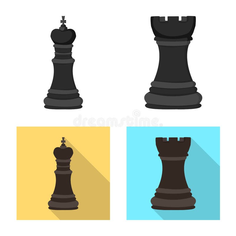 Vector Illustration of Checkmate and Thin Sign. Collection of Checkmate ...