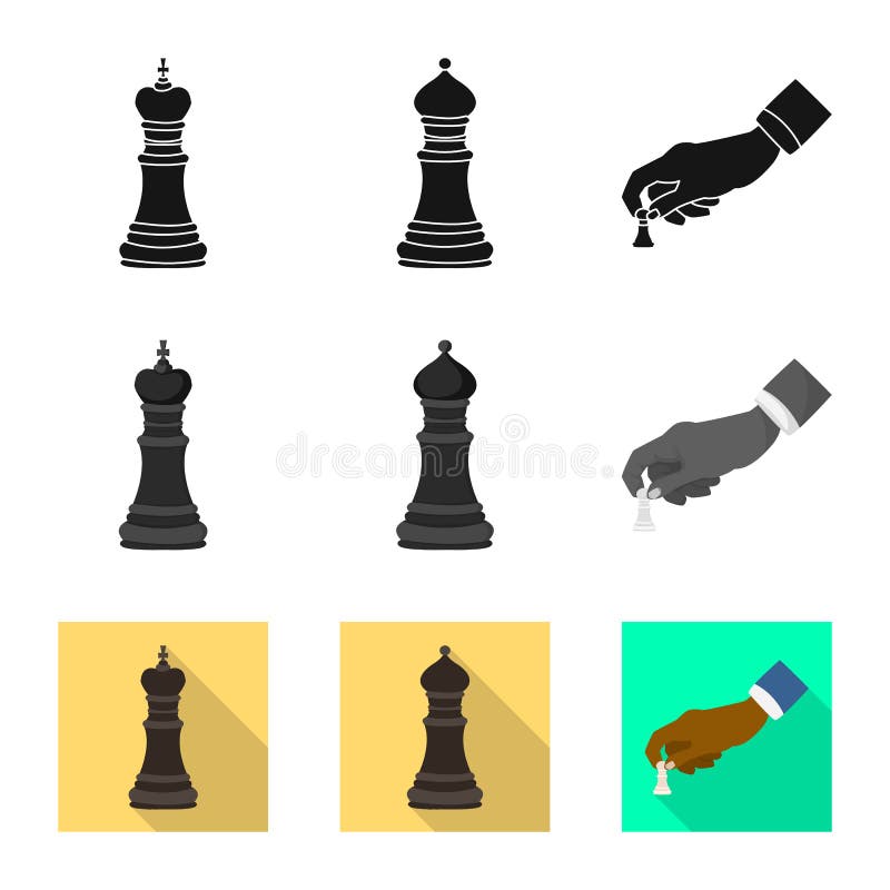 Vector Design of Checkmate and Thin Symbol. Set of Checkmate and Target ...