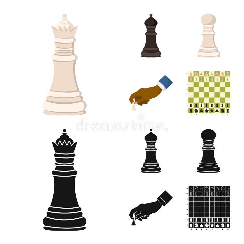 Vector Design of Checkmate and Thin Symbol. Set of Checkmate and Target ...