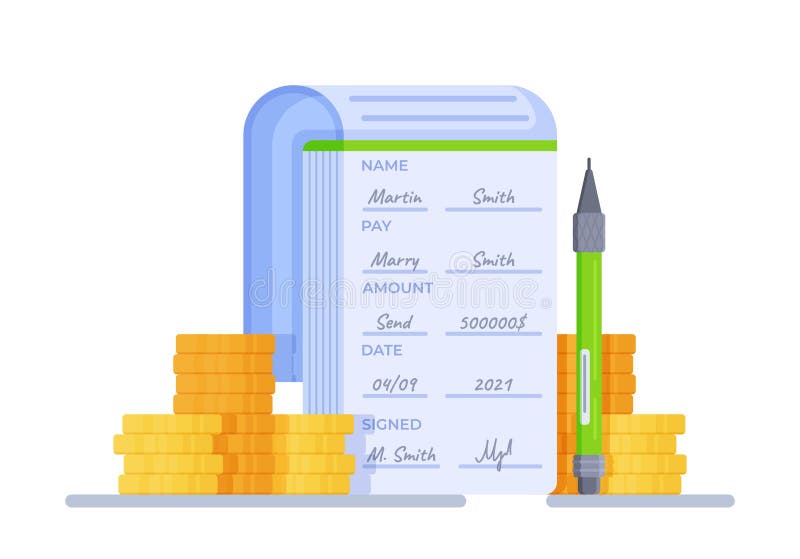 Cheque Book Stock Illustrations – 678 Cheque Book Stock Illustrations ...