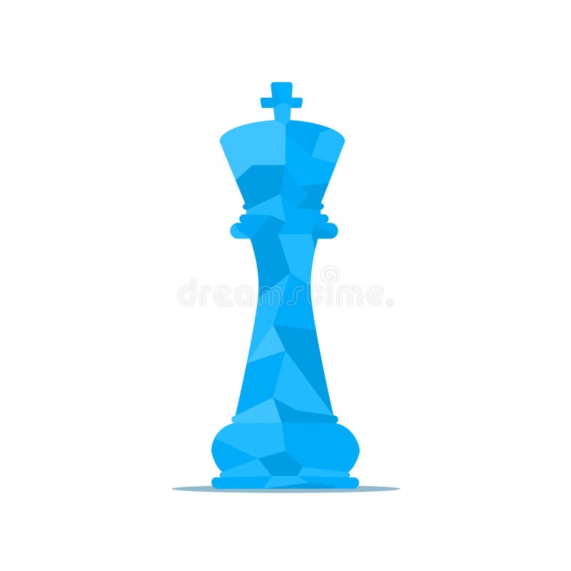 Vector Illustration of Chess King Pieces Icon. Chess King Pieces in Low ...
