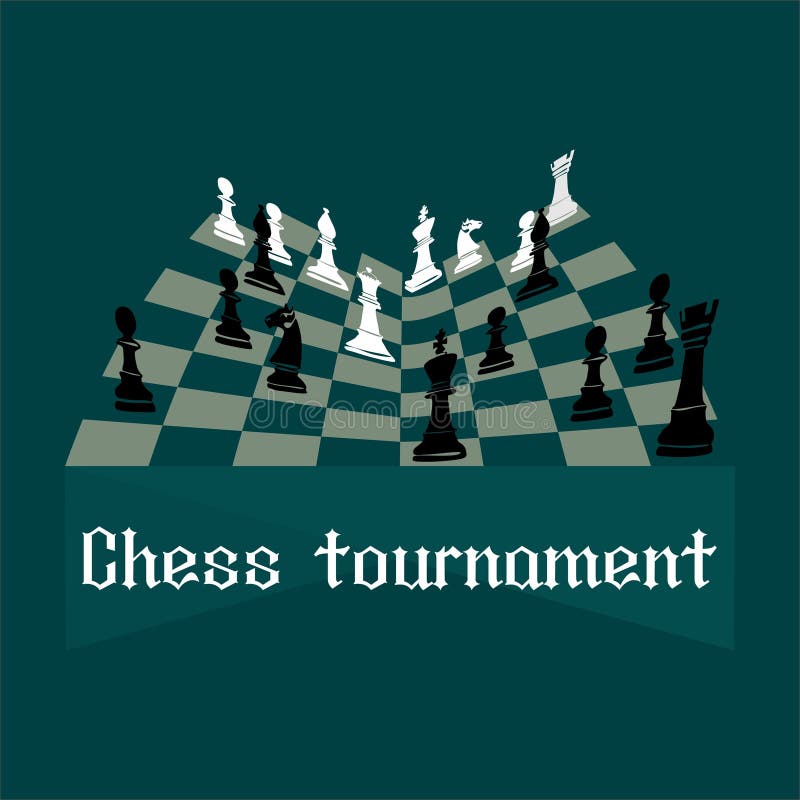 Vector Illustration Chess Background. Flyer Design for Chess Tournament ...