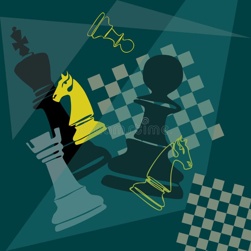 Vector Illustration Chess Background. Flyer Design for Chess Tournament ...