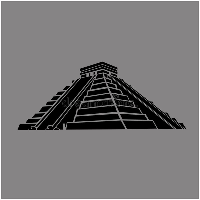 Vector Illustration of Chichen Itza Stock Vector - Illustration of ...