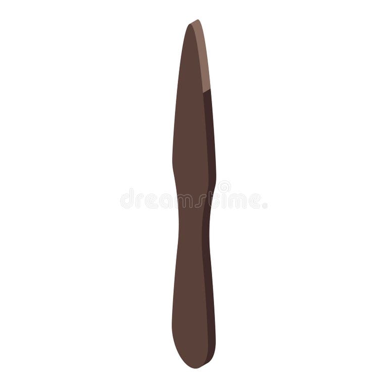 Brown Chisel Carpentry Tool for Woodworking Projects Isometric Icon ...