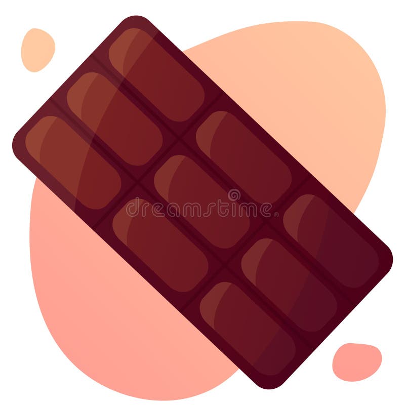 Chocolate Plate Character stock illustration. Illustration of cafe ...