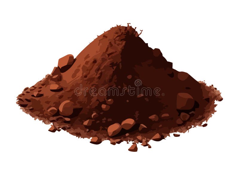Vector Illustration of Chocolate Powder Stock Vector - Illustration of ...