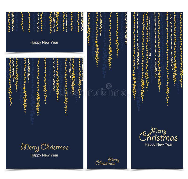 Christmas string lights stock vector. Illustration of design - 101394797