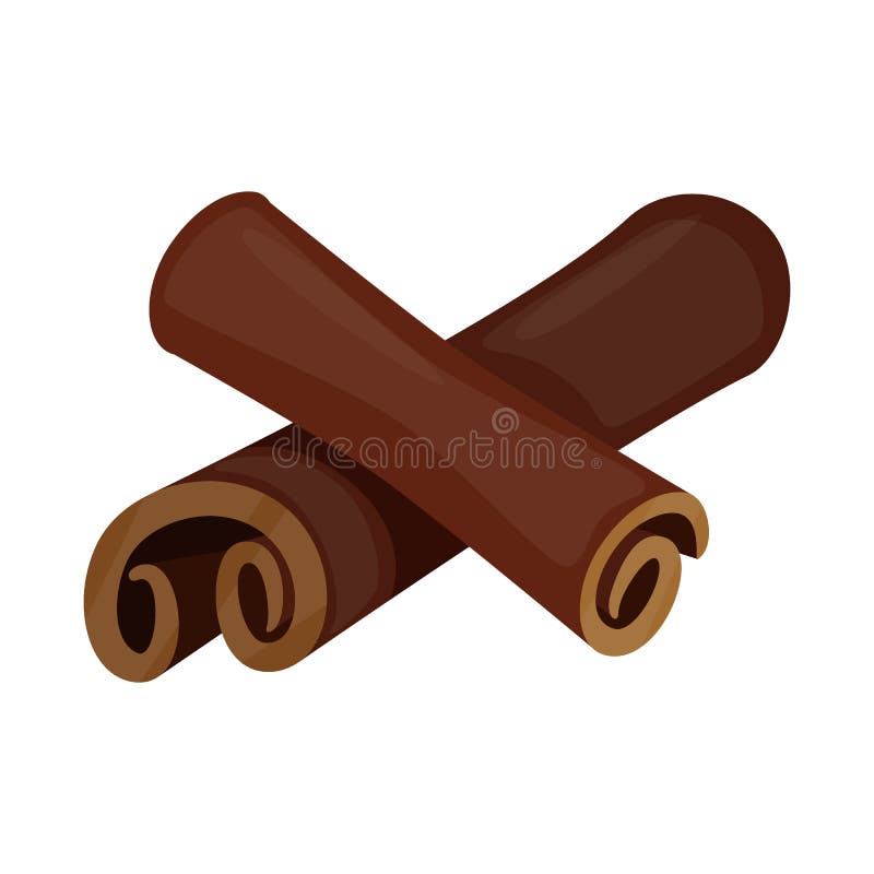 Vector Illustration of Cinnamon and Stick Icon. Collection of Cinnamon ...