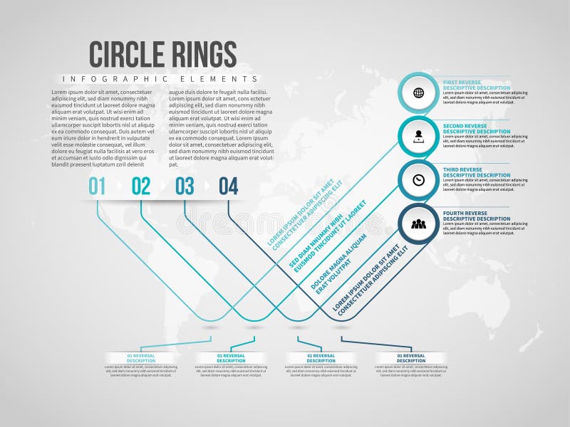 Circle Bounce Infographic stock vector. Illustration of template ...