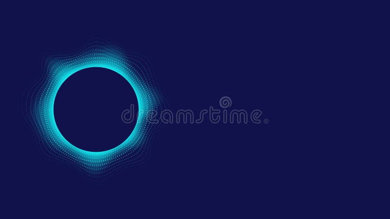 Vector Illustration of Circle Sphere on Blue Background Stock Vector ...