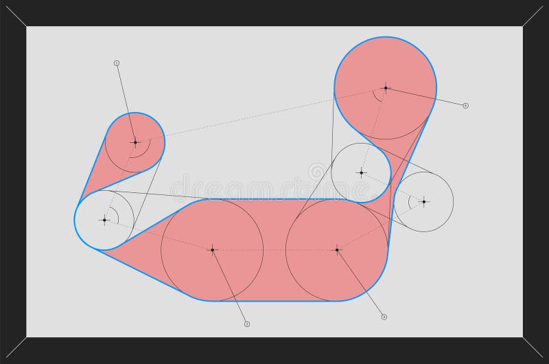 Vector Illustration. Circles Connected by Lines, Representing Machine ...