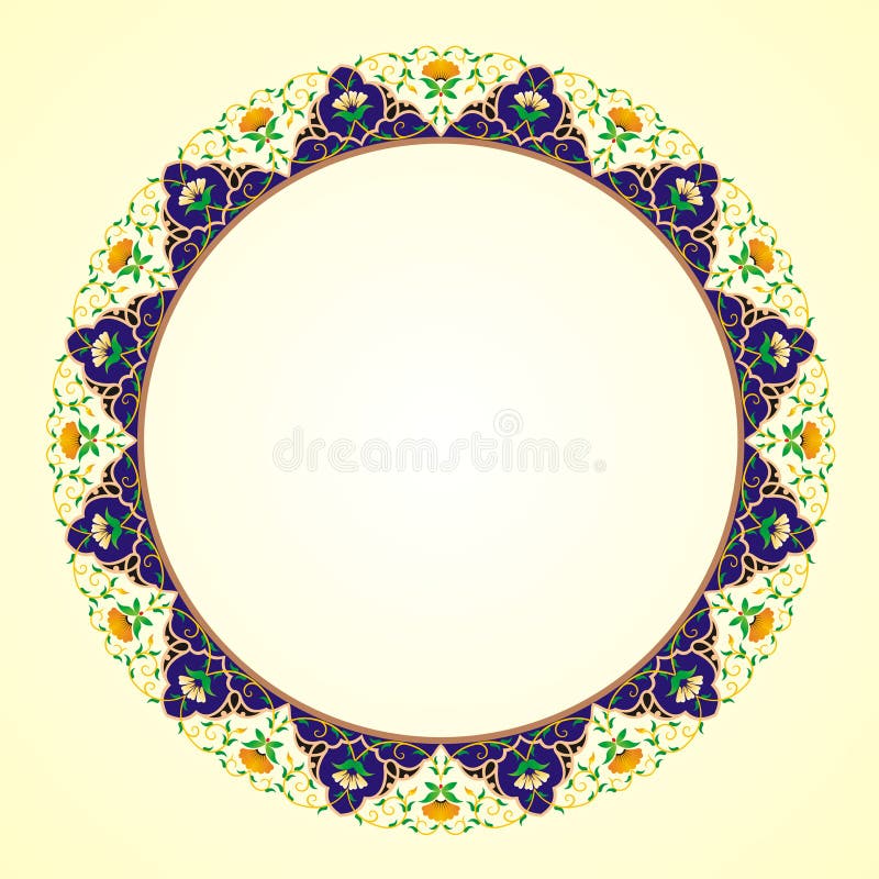 Vector Illustration for Circular Ornament Design Pattern, Nice Floral ...