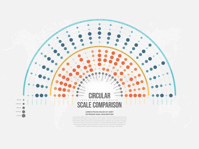 Circular Scale Comparison Infographic Stock Vector - Illustration of ...