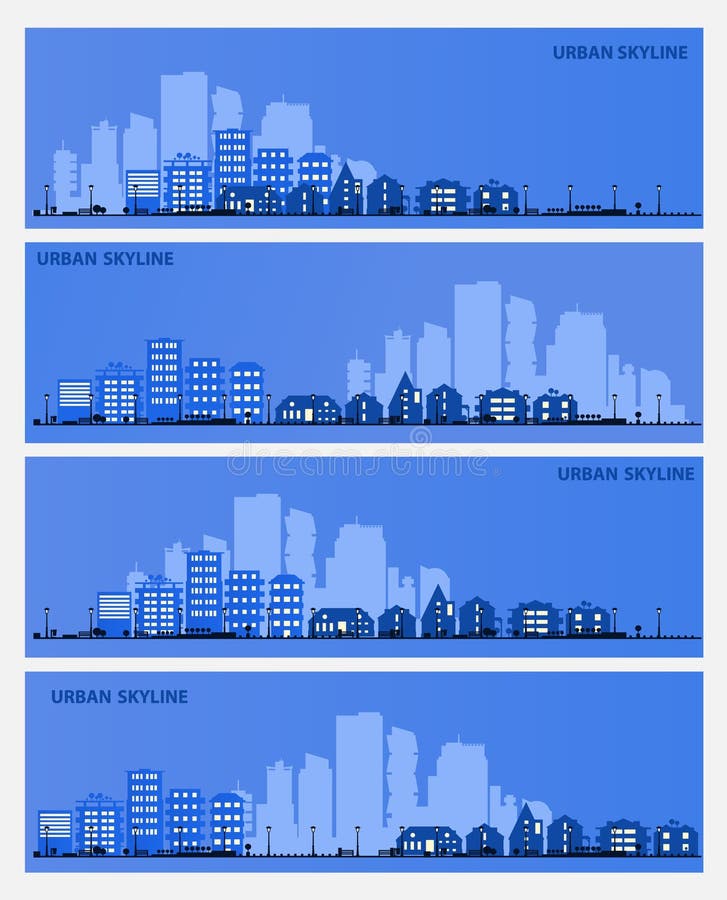 Vector Illustration with a City in Paper Material Style Stock Vector ...