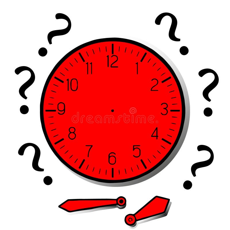 Vector Illustration, Clock - a Symbol of the Transience of Life Stock ...