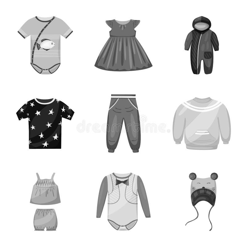 Vector Illustration of Cloth and Apparel Logo. Collection of Cloth and ...