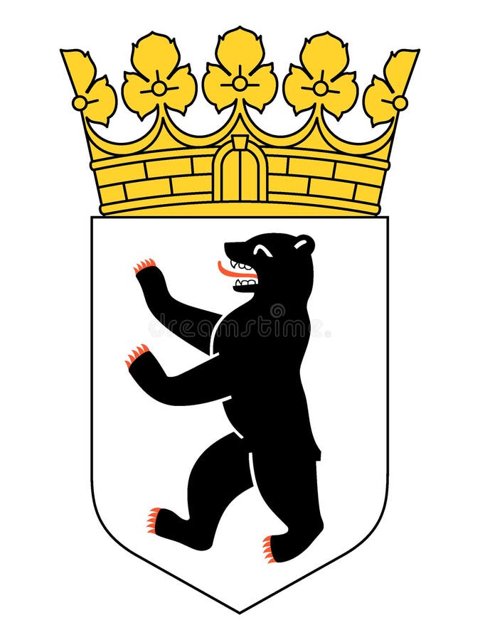 Coat of Arms of German State of Berlin Stock Vector - Illustration of ...