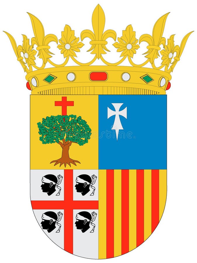 Coat of Arms of the Spanish Autonomous Community of Aragon Stock Vector ...