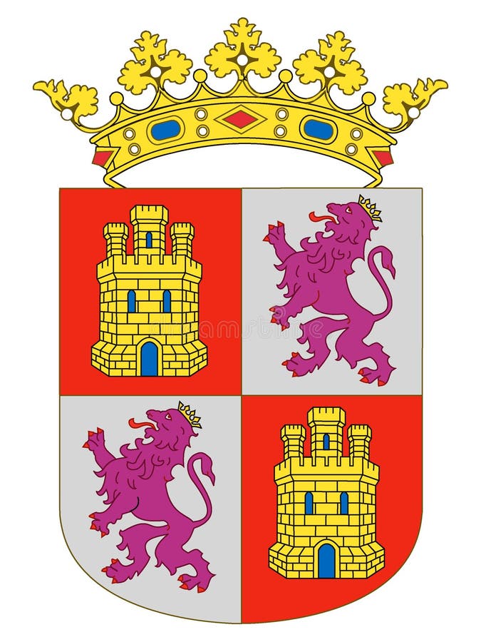Coat of Arms of the Spanish Autonomous Community of Castile and Leon ...