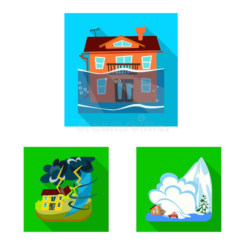 Vector Design of Collapse and Environment Logo. Collection of Collapse ...