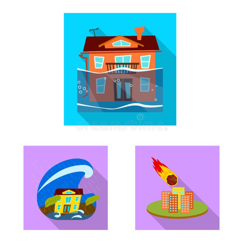 Vector Design of Collapse and Environment Logo. Collection of Collapse ...