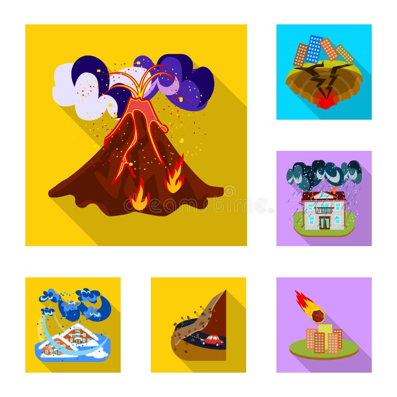 Vector Design of Collapse and Environment Logo. Collection of Collapse ...