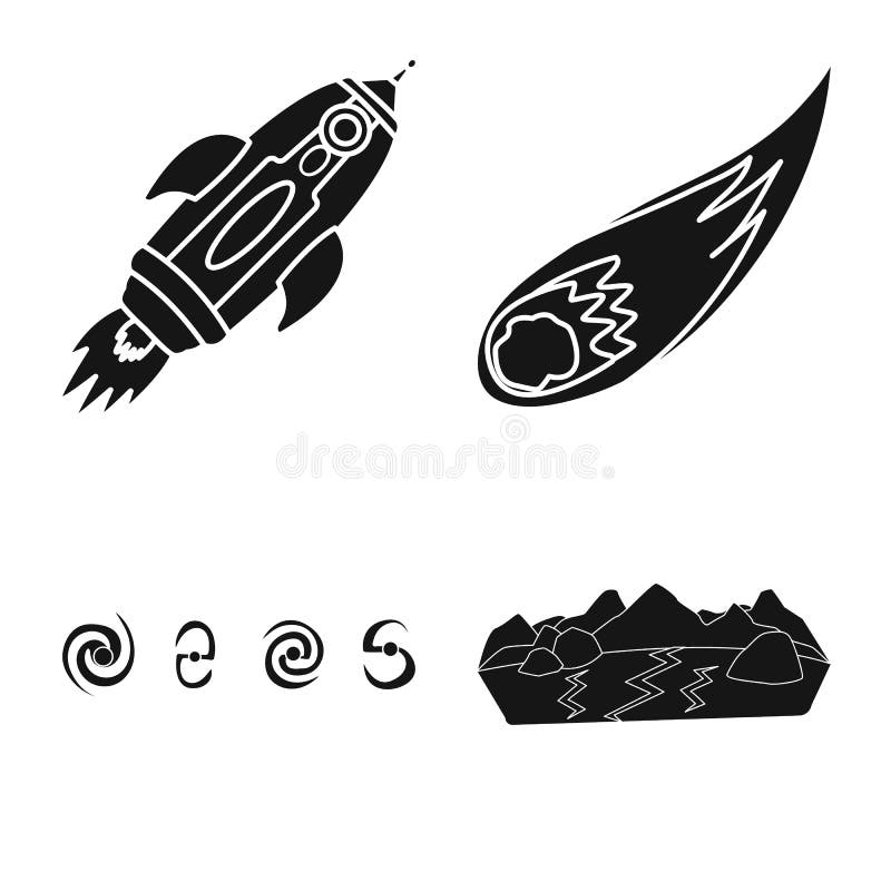 Vector Illustration of Colonization and Sky Icon. Set of Colonization ...