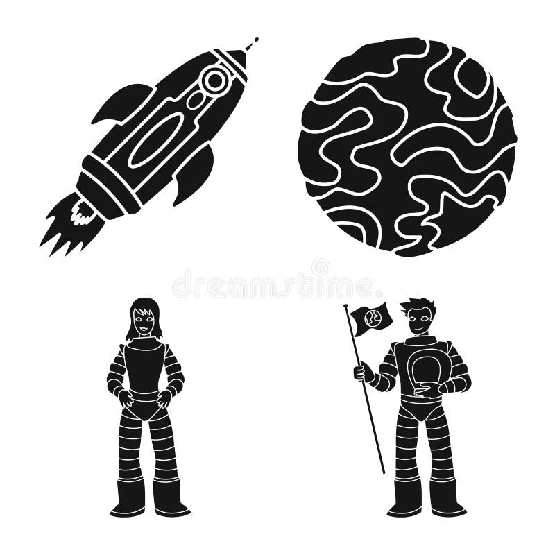 Vector Design of Colonization and Sky Icon. Collection of Colonization ...