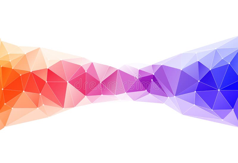 Vector Illustration of Color Triangle Geometric Backround Stock Vector ...