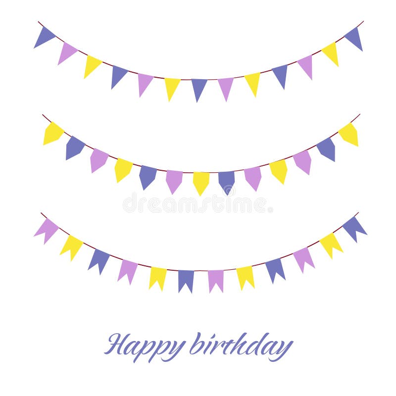 Colourful Bunting stock vector. Illustration of birthday - 94454536 Colourful Bunting stock vector. Illustration of birthday - 94454536