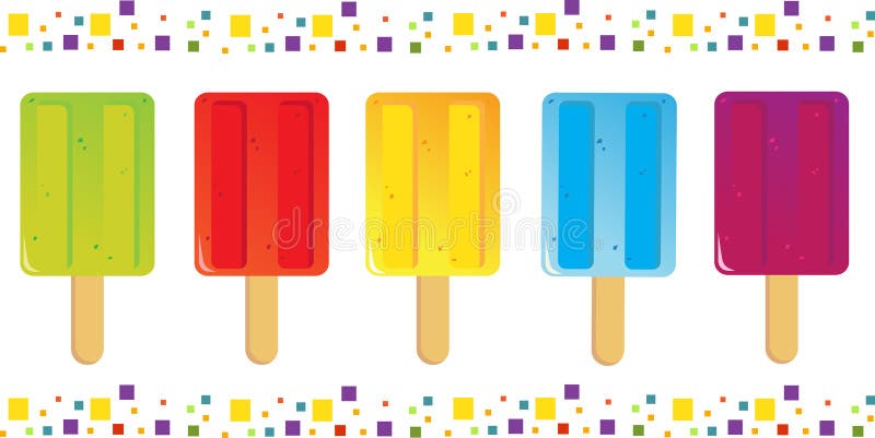 Popsicle Border Clipart